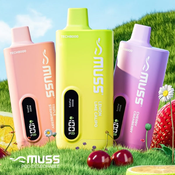Vaper Desechable Muss TECH 8000 Puffs Sin Nicotina – Vaper Stock